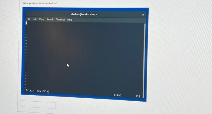 what program is shown below? | Chegg.com
