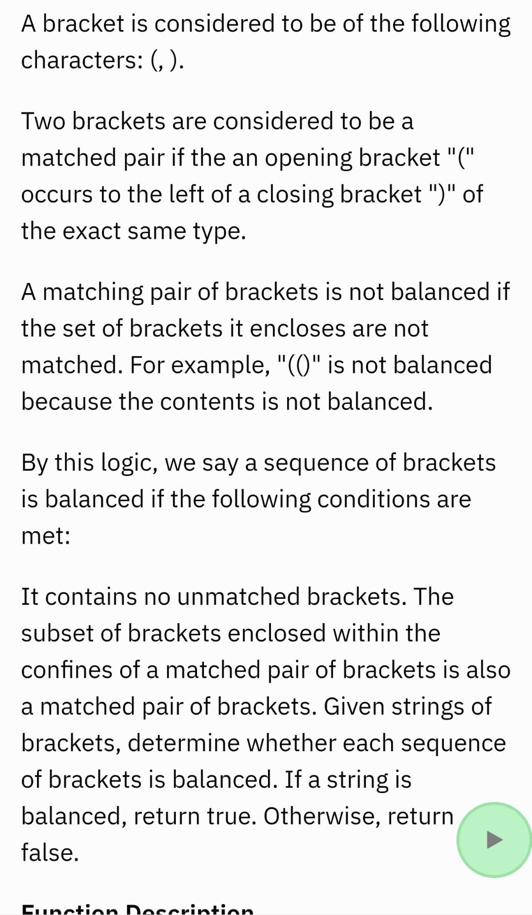 Solved A bracket is considered to be of the following | Chegg.com