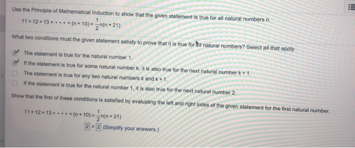 Solved Use the Principle of Mathematical Induction to show | Chegg.com