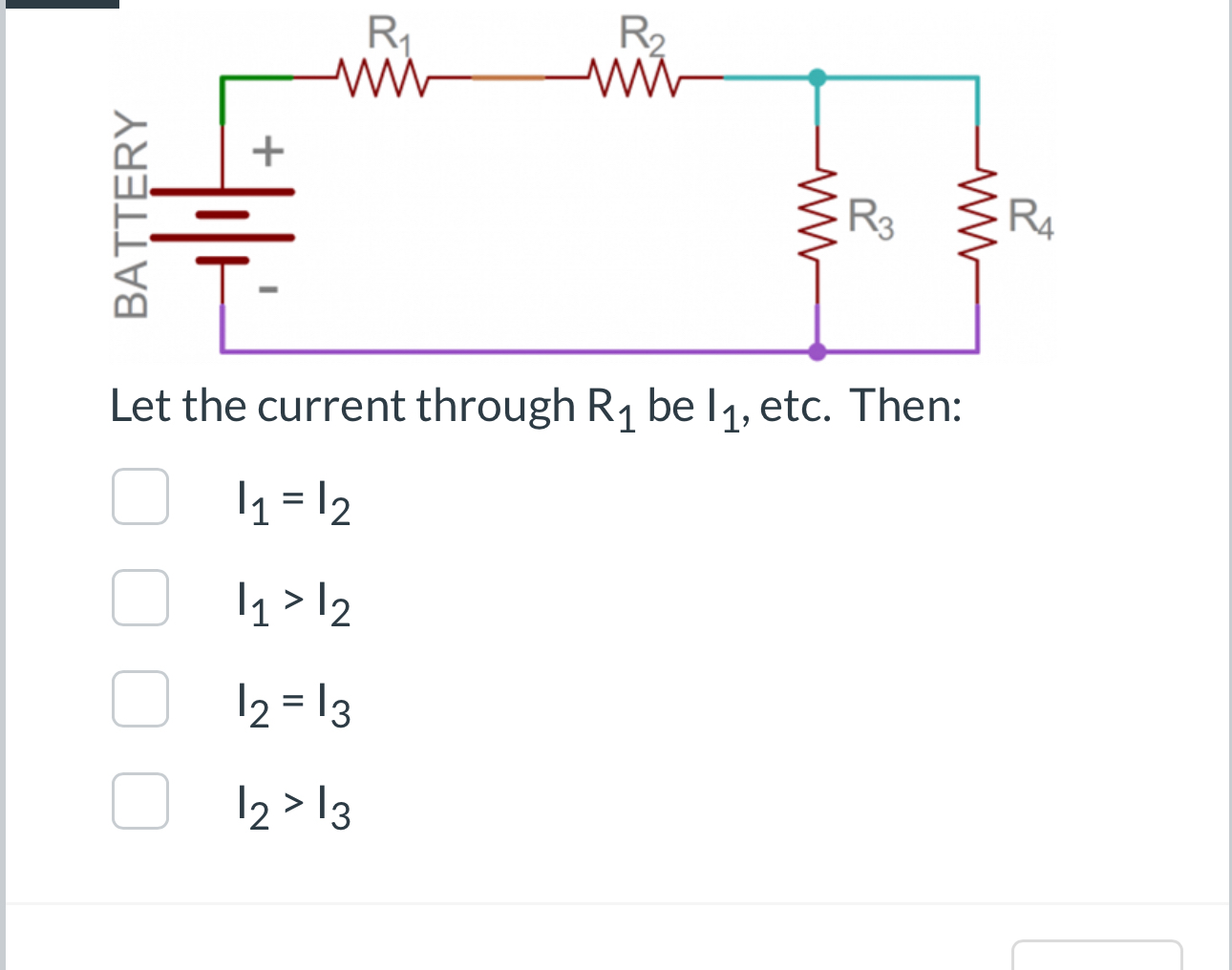 Solved Let the current through R1 ﻿be I1, ﻿etc. | Chegg.com