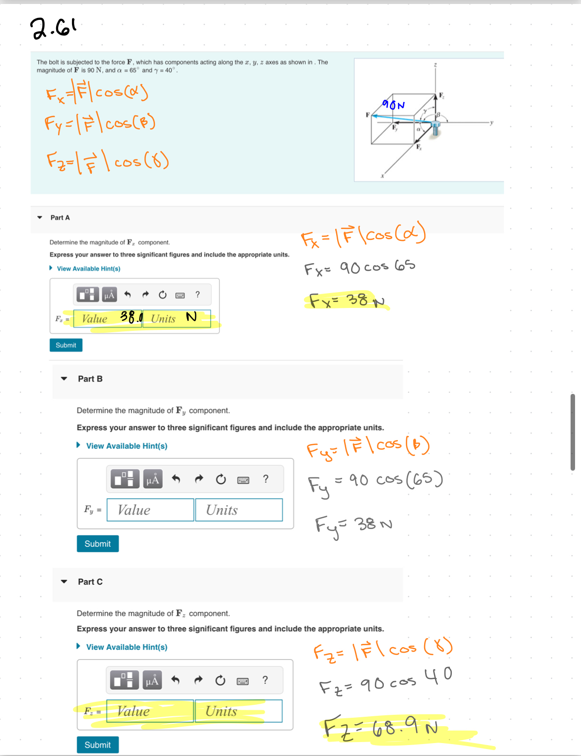 Solved How do I solve part B. ﻿My answer was wrong. Show all | Chegg.com