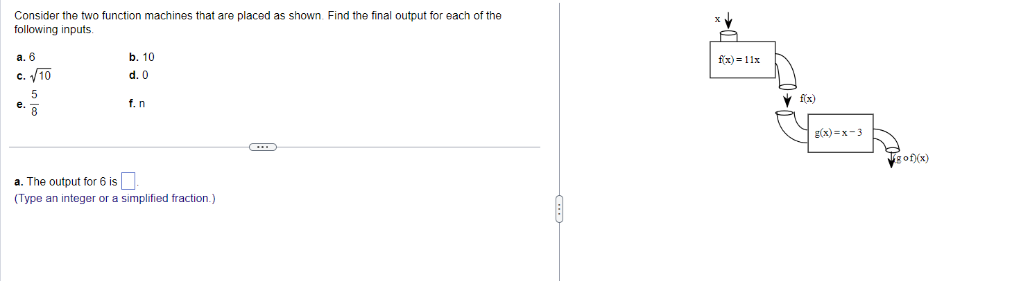 Solved Consider the two function machines that are placed as | Chegg.com