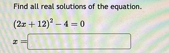 Solved Find all real solutions of the | Chegg.com
