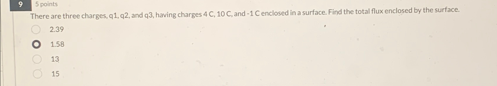 Solved 95 ﻿pointsThere are three charges, q1, ﻿q2, ﻿and q3, | Chegg.com