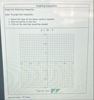 Solved Graphing InequalitiesGraph the following | Chegg.com