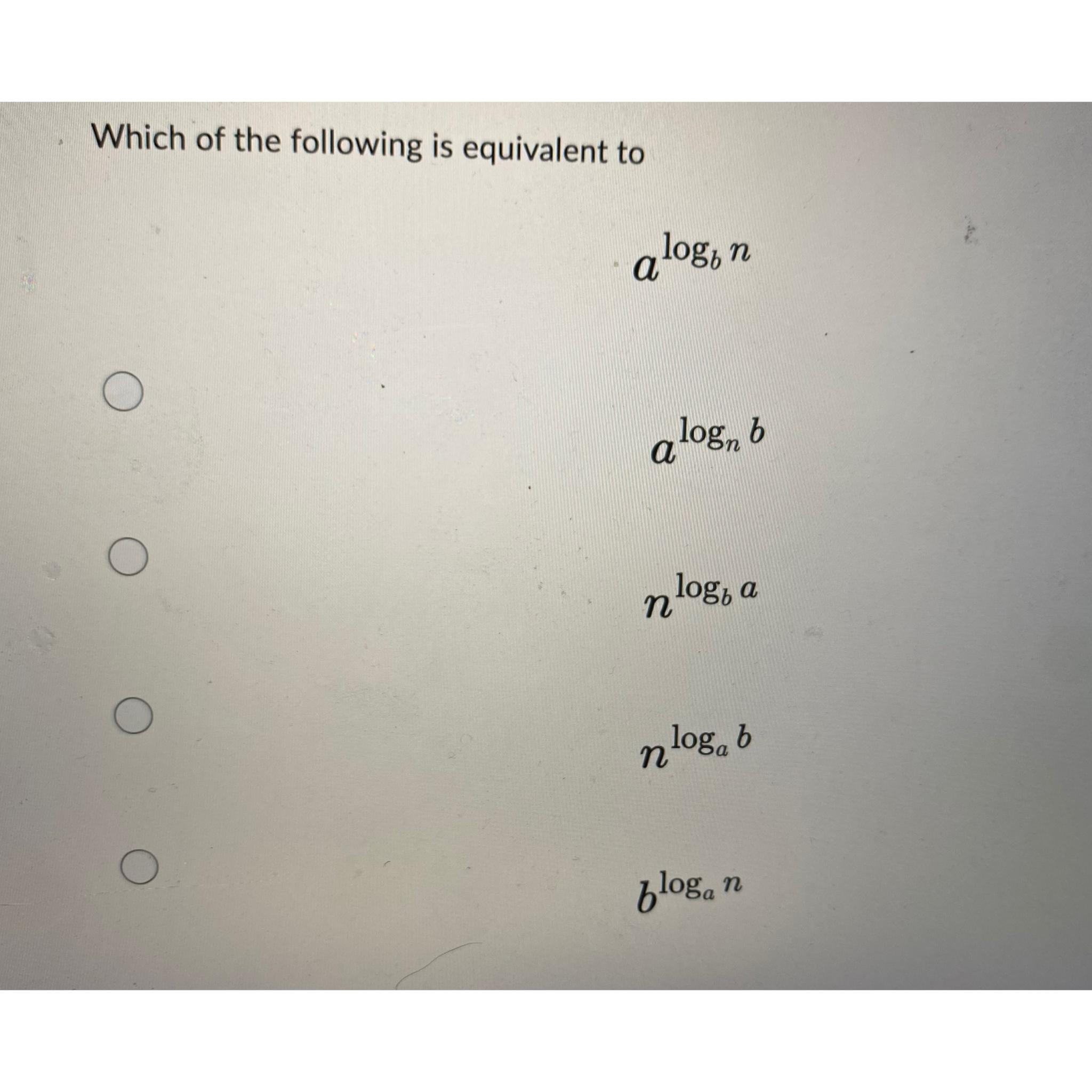 Solved Which of the following is equivalent | Chegg.com