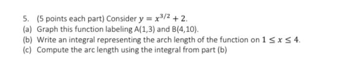 Solved 5. (5 points each part) Consider y=x3/2+2. (a) Graph | Chegg.com Solved 5. (5 points each part) Consider y=x3/2+2. (a) Graph | Chegg.com