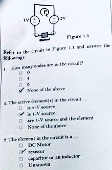 Solved Figure 1.1 Refer to the circuit in Figure 1.1 and | Chegg.com