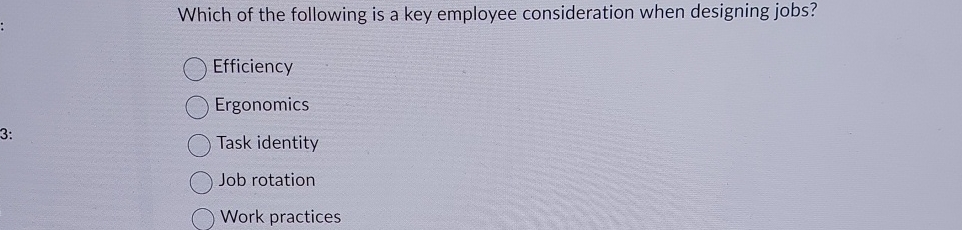 Solved Which of the following is a key employee | Chegg.com