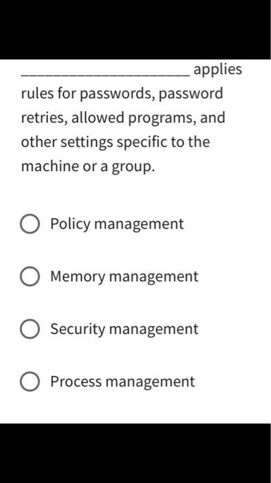 Solved rules for passwords, password retries, allowed | Chegg.com