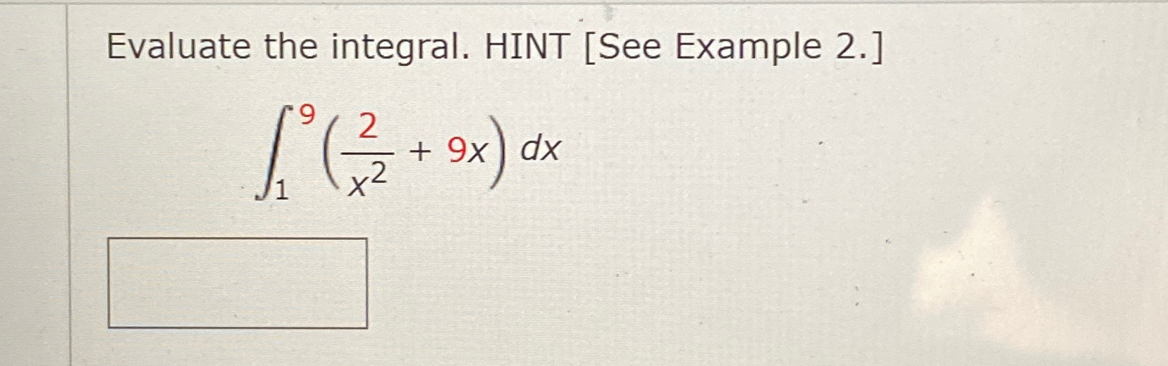 Solved Evaluate the integral. HINT [See Example | Chegg.com