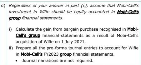 Solved 1. Background Information Mobi-Cell Ltd ("Mobi-Cell") | Chegg.com