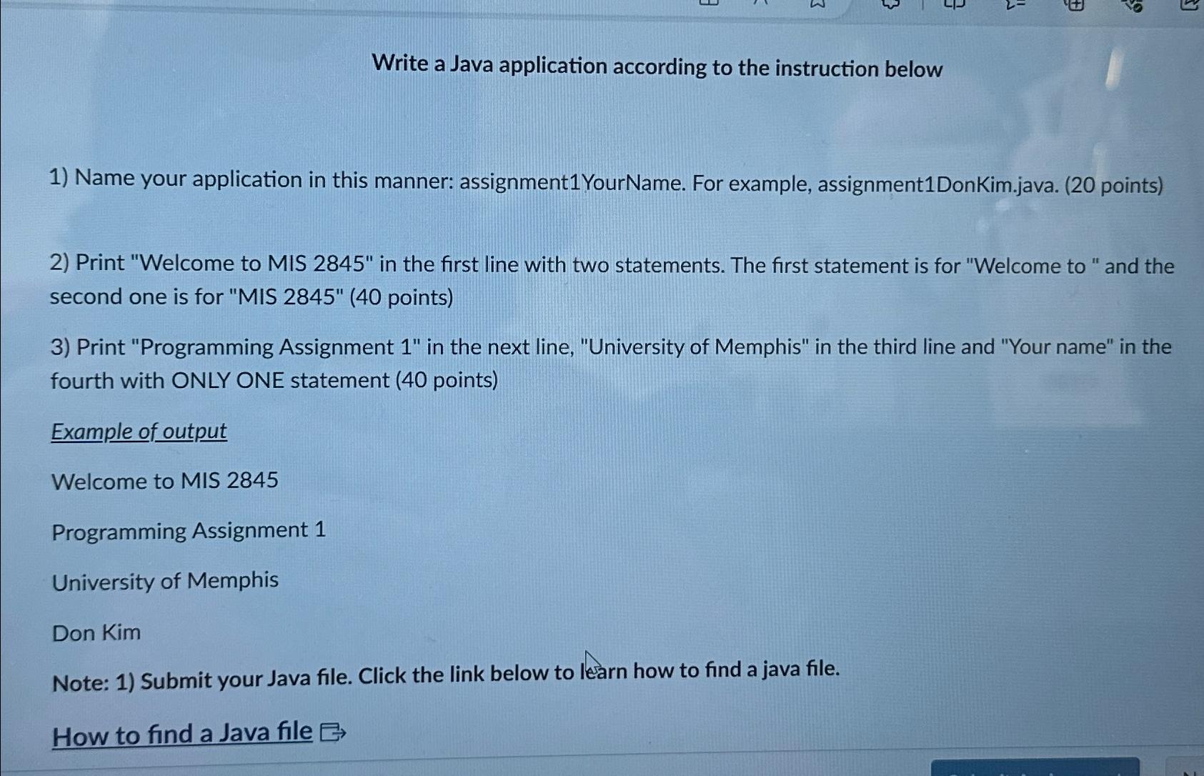 Solved Write a Java application according to the instruction | Chegg.com