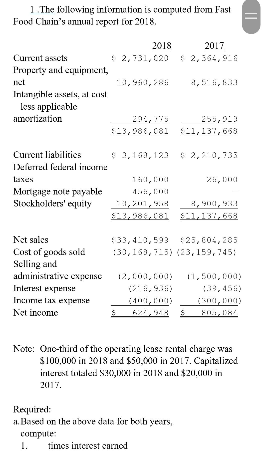 Solved 1.The following information is computed from Fast | Chegg.com