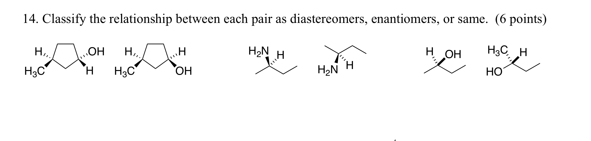 Solved Classify the relationship between each pair as | Chegg.com