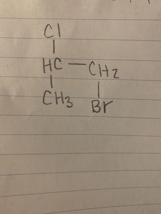 Solved 이 입 HC - CH2 CH₃ Br | Chegg.com