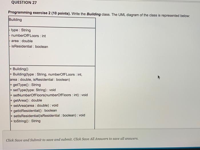 Solved QUESTION 27 Programming exercise 2 (10 points). Write | Chegg.com