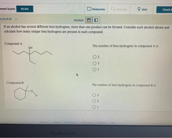 Solved ment Score: 95.6% Resources Che Up Hint Check n 25 of | Chegg.com Solved ment Score: 95.6% Resources Che Up Hint Check n 25 of | Chegg.com