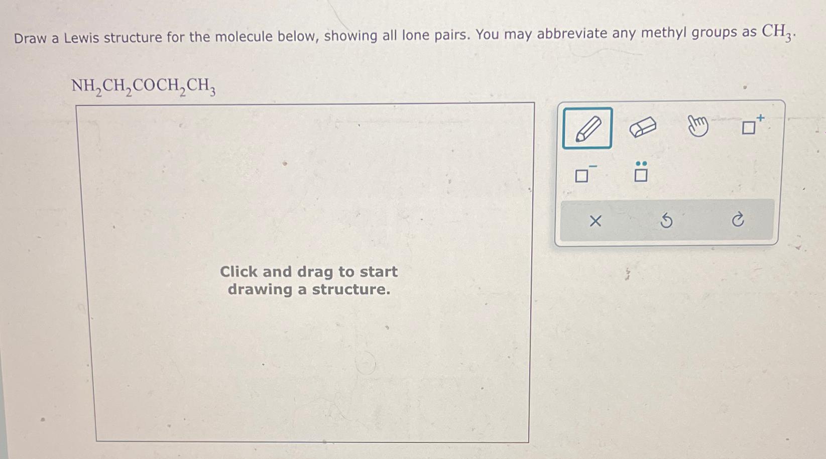 Solved Draw a Lewis structure for the molecule below, | Chegg.com