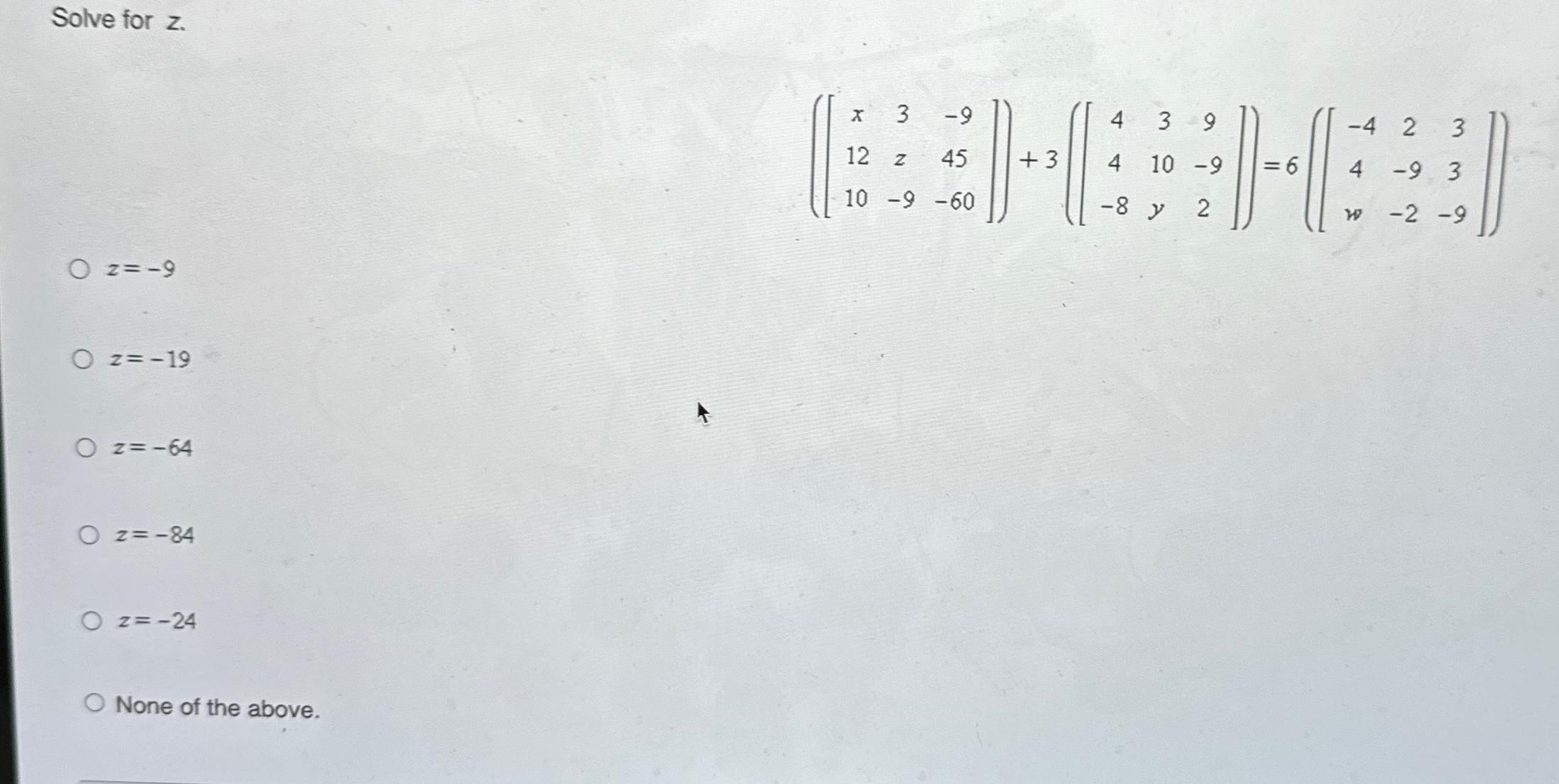 Solved Solve for | Chegg.com