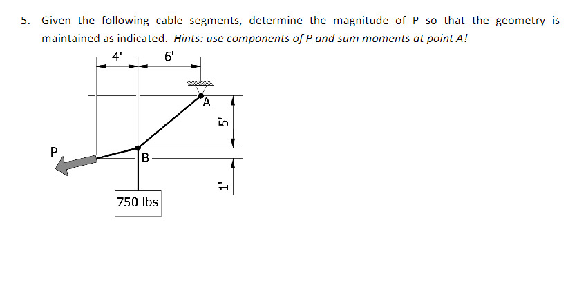 Solved Given the following cable segments, determine the | Chegg.com
