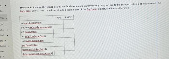 Solved Exercise 2: Determine the value of each of the | Chegg.com