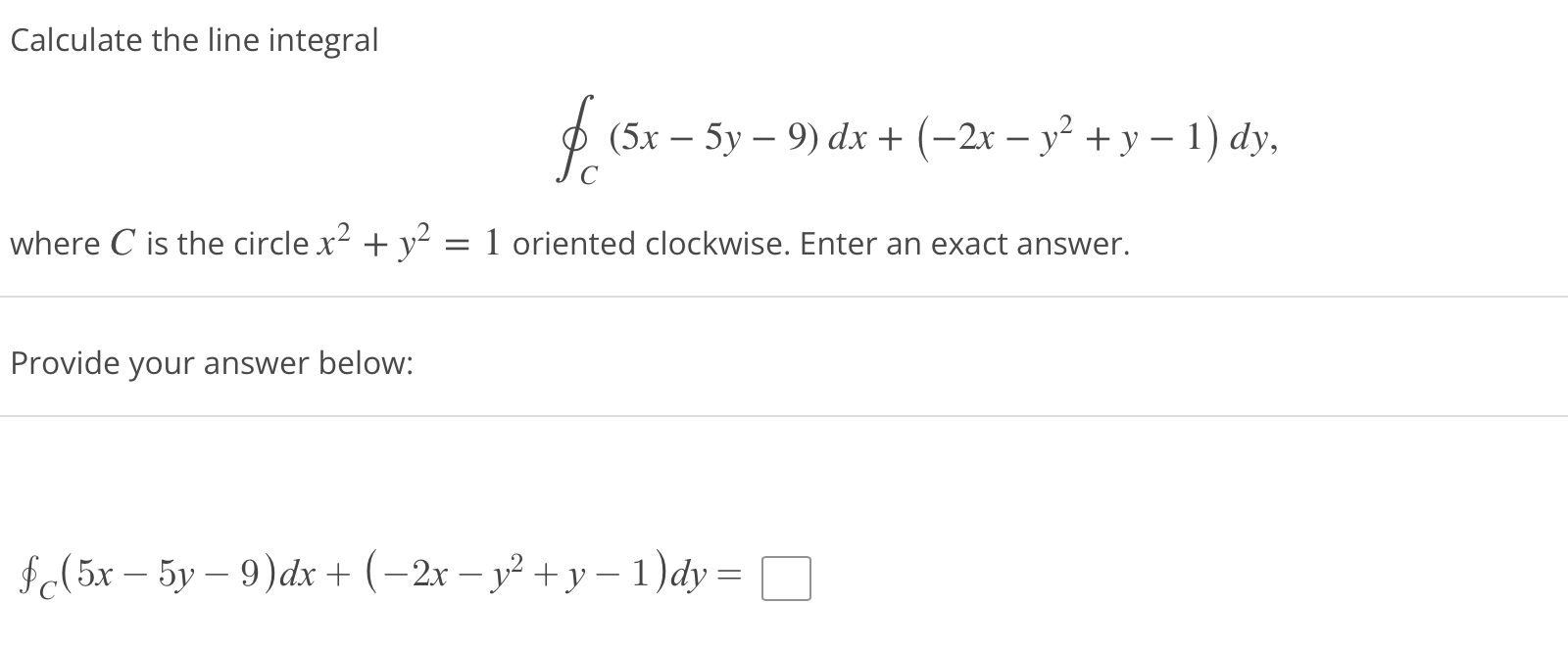 Solved Calculate the line | Chegg.com