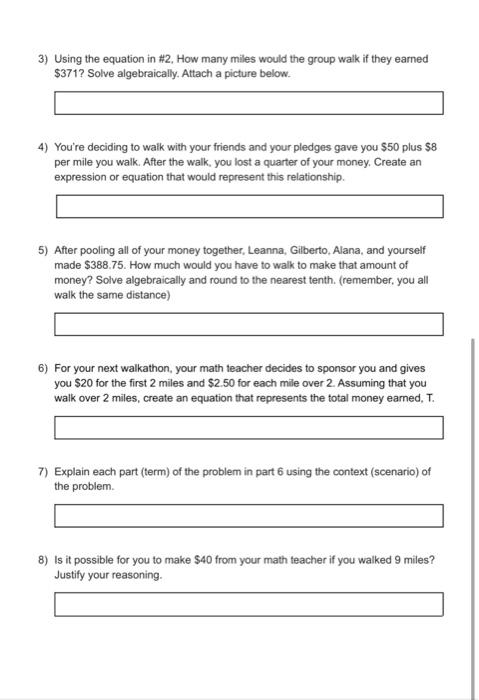 Solved Name: Date: Class: Standard CED A. 1: Create | Chegg.com