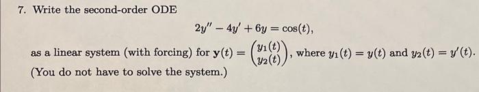 Solved 8. A damped pendulum is modeled by the nonlinear ODE | Chegg.com