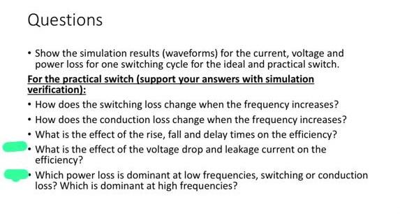Solved Experiment 2: Ideal \& Practical Switch | Chegg.com