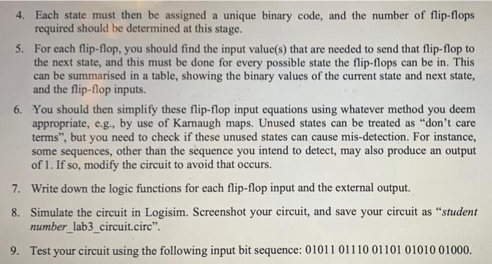 Solved Lab 3: State Machine Sequence Detector Design | Chegg.com
