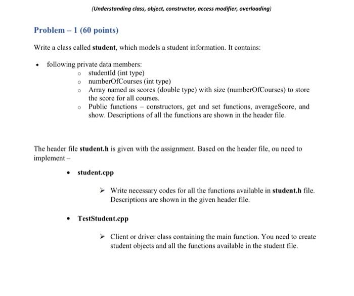 Solved Understanding Class Object Constructor Access 4701