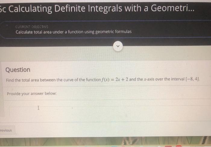 Solved 5c Calculating Definite Integrals with a Geometri... | Chegg.com