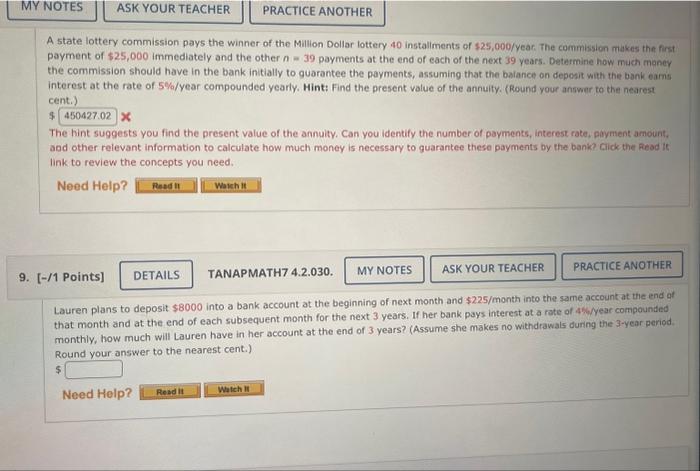 Solved A state lottery commission pays the winner of the | Chegg.com