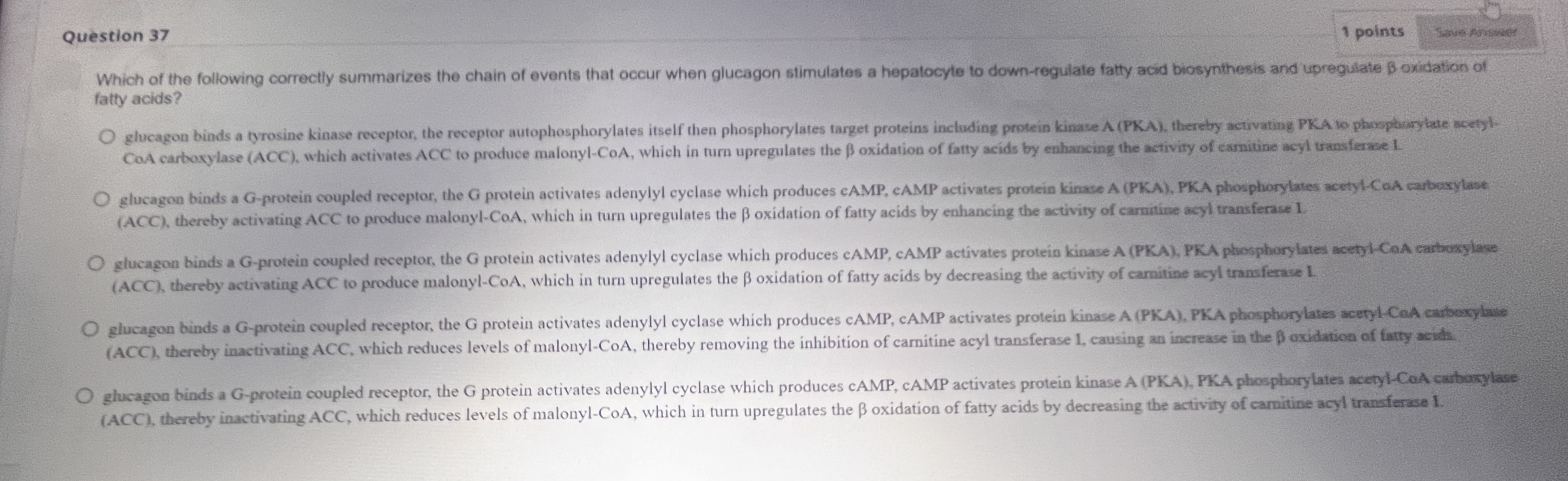 Solved Question 371 ﻿pointsWhich of the following correctly | Chegg.com