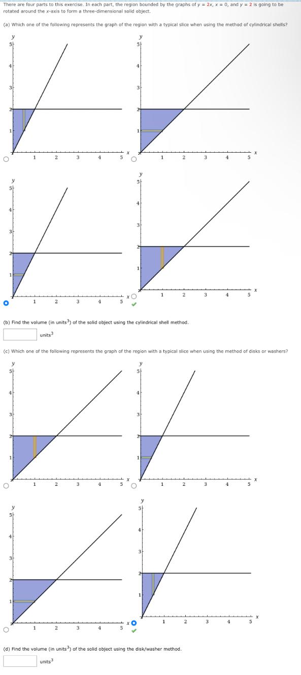 Solved There are four parts to this exercise. In each part, | Chegg.com