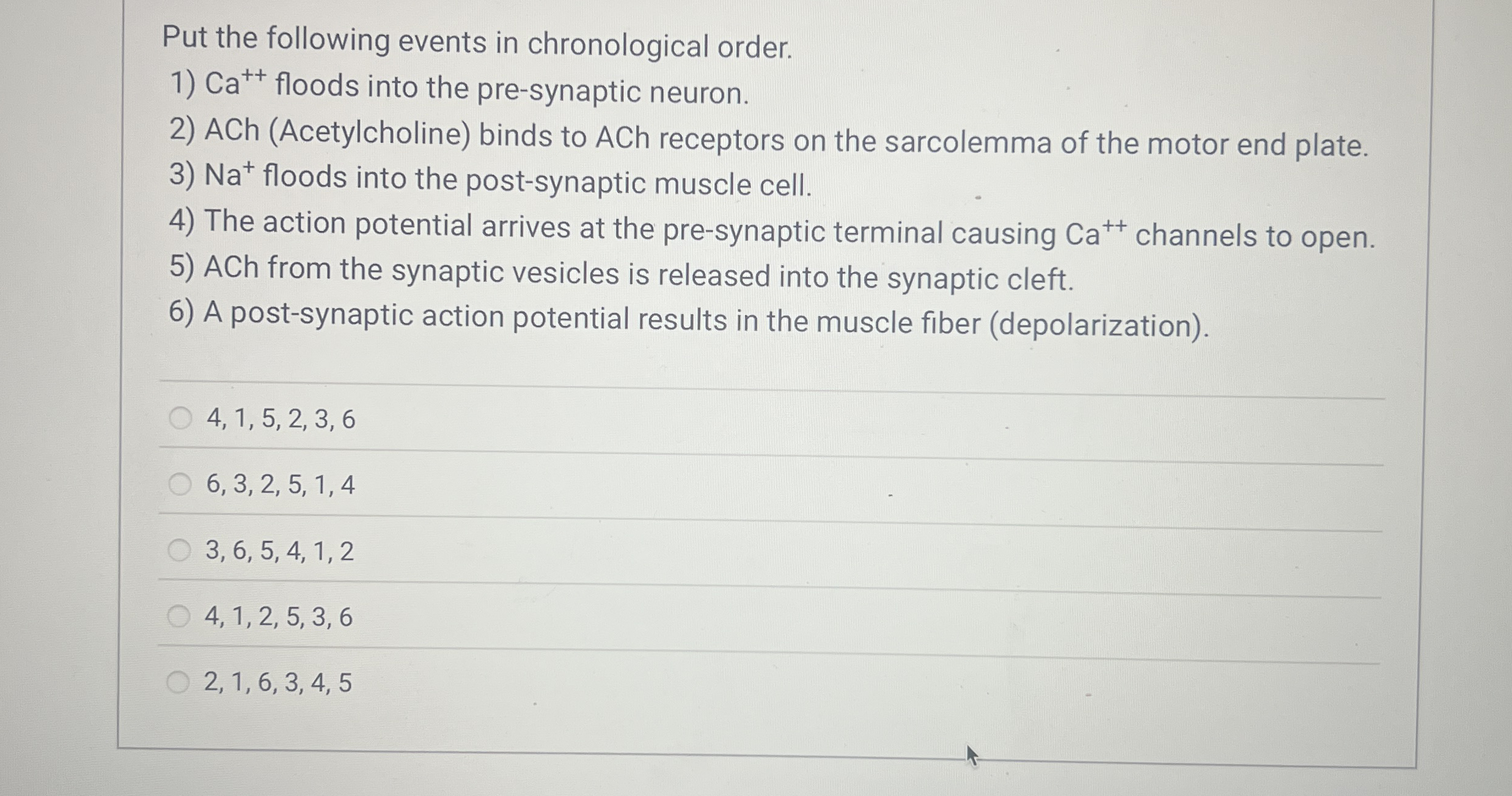 Solved Put the following events in chronological | Chegg.com