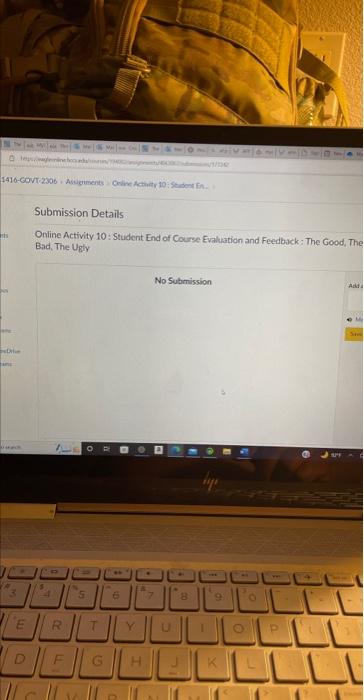 Online Activity 10 : Student End of Course Evaluation | Chegg.com