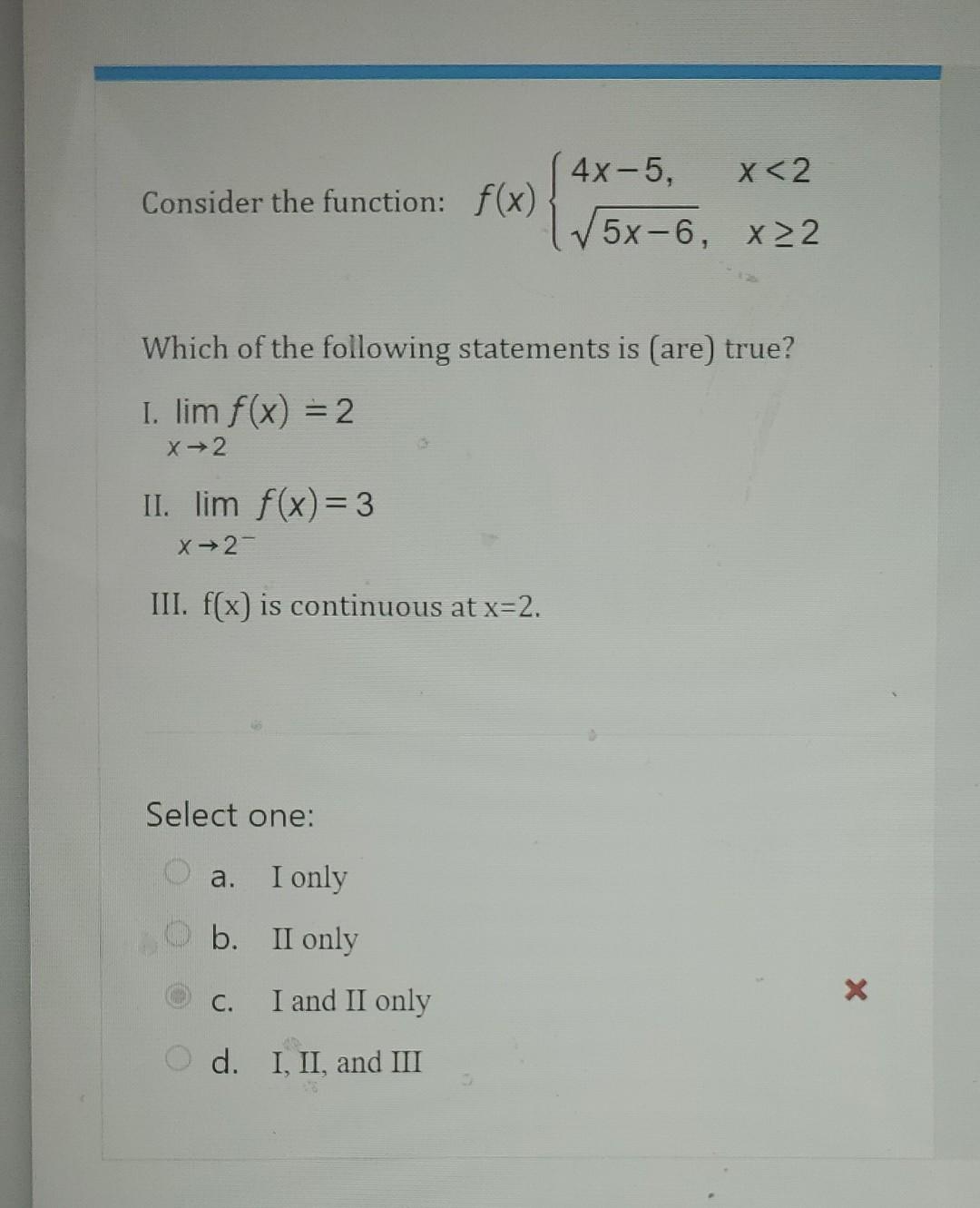 Solved Consider the function: f(x){4x−5,5x−6,x