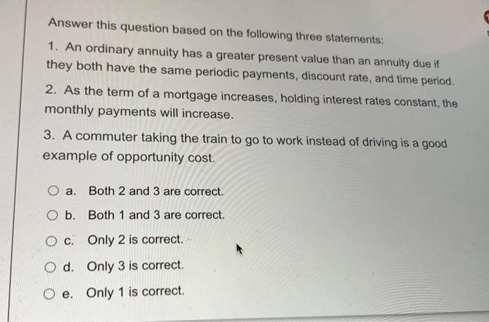 Solved Answer this question based on the following three | Chegg.com