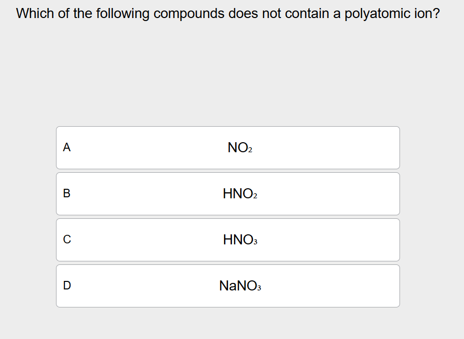 Solved Which of ﻿the following compounds does not contain a | Chegg.com