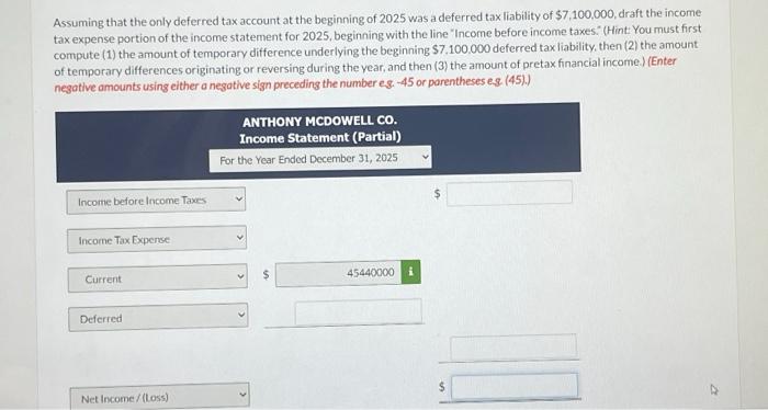 Anthony McDowell Co. establishes a $142 million | Chegg.com
