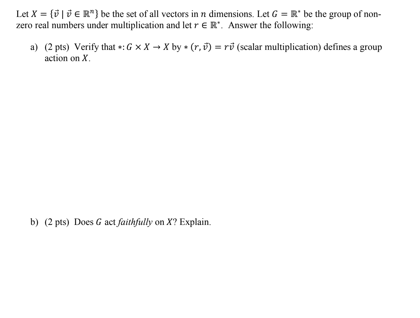 Solved Let x={(vec(v))|(vec(v))inRn} ﻿be the set of all | Chegg.com