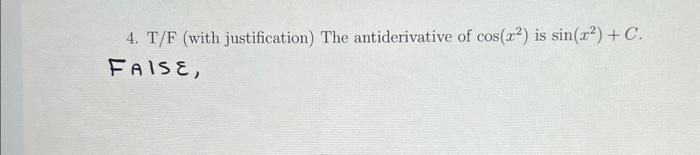 Solved please explain why this is false (preferably by | Chegg.com