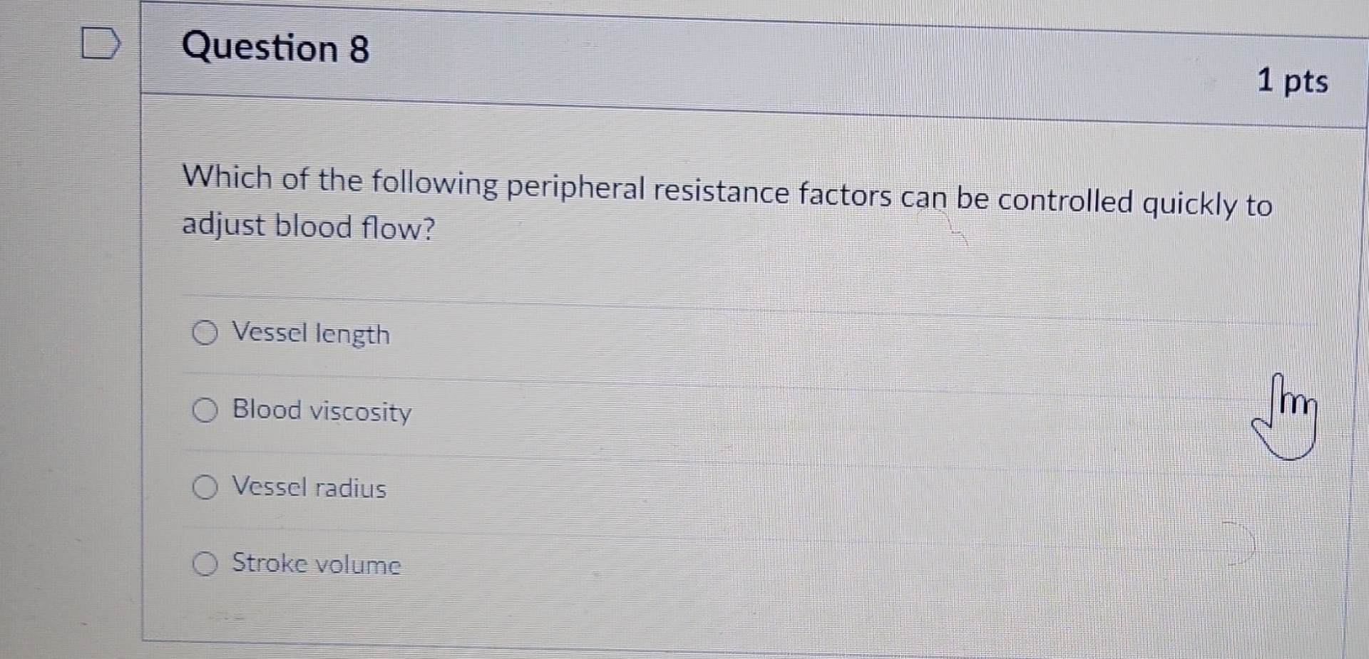 Solved Question 81 ﻿ptsWhich of the following peripheral | Chegg.com