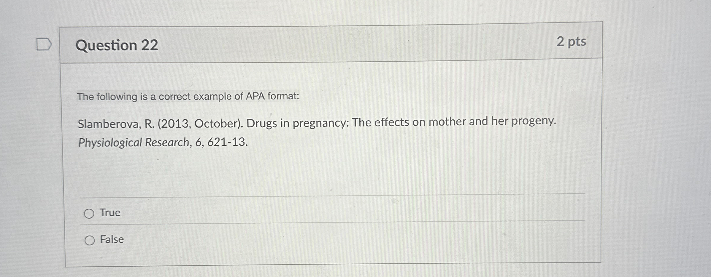 Solved Question 222 ﻿ptsThe following is a correct example | Chegg.com