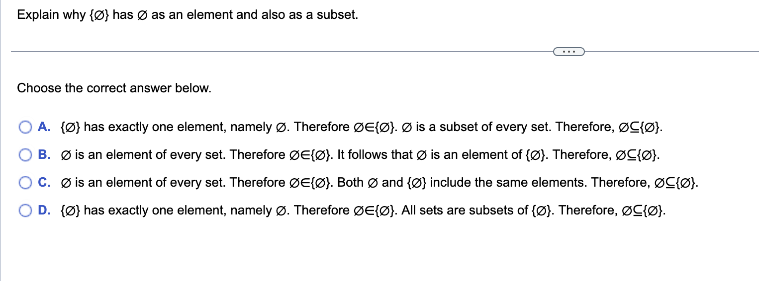 Solved Explain why has O? ﻿as an element and also as a | Chegg.com