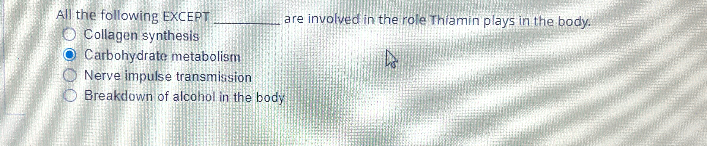 Solved All the following EXCEPT q, ﻿are involved in the role | Chegg.com