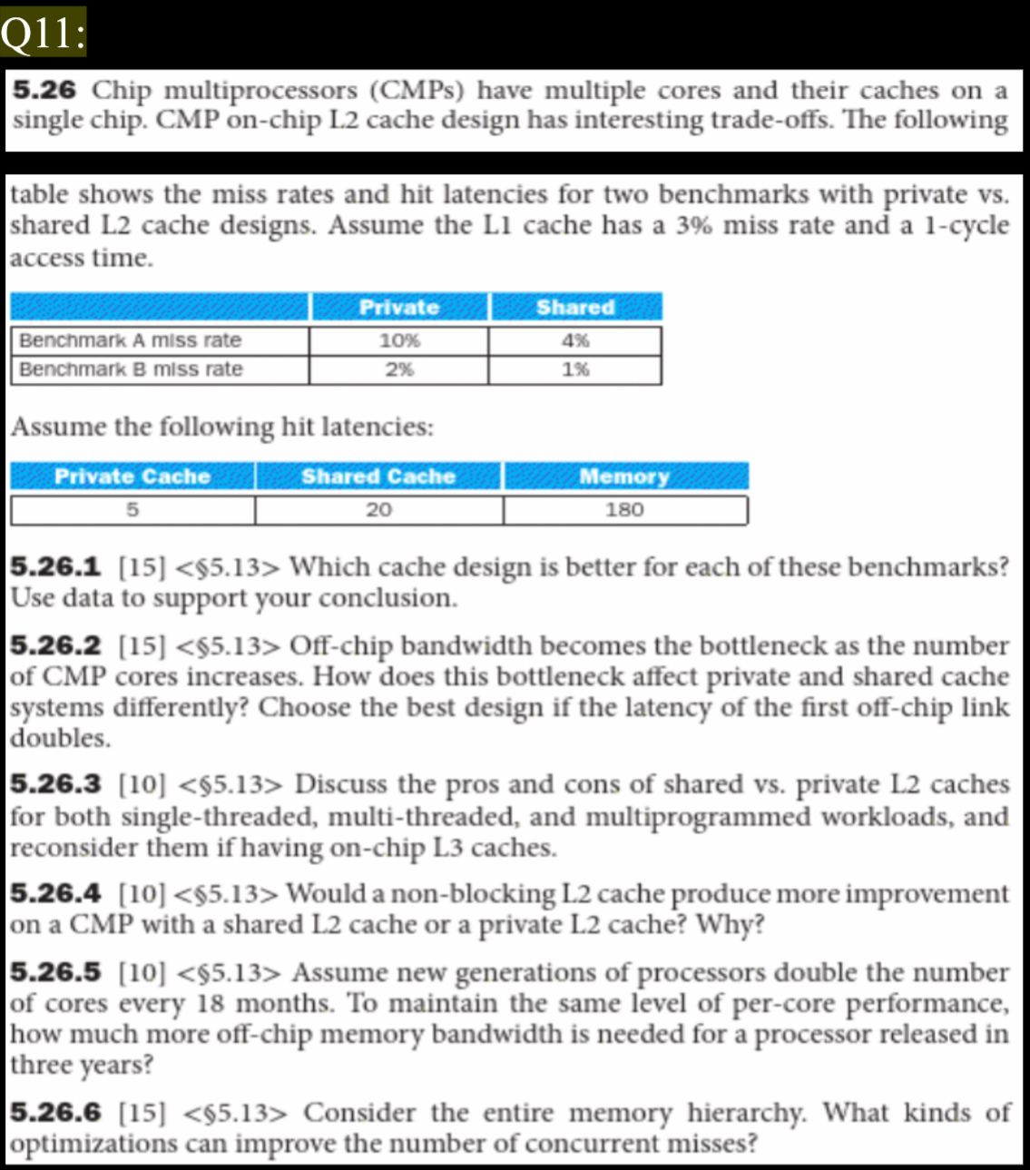 Solved Q11:This is computer organization and archthicture | Chegg.com