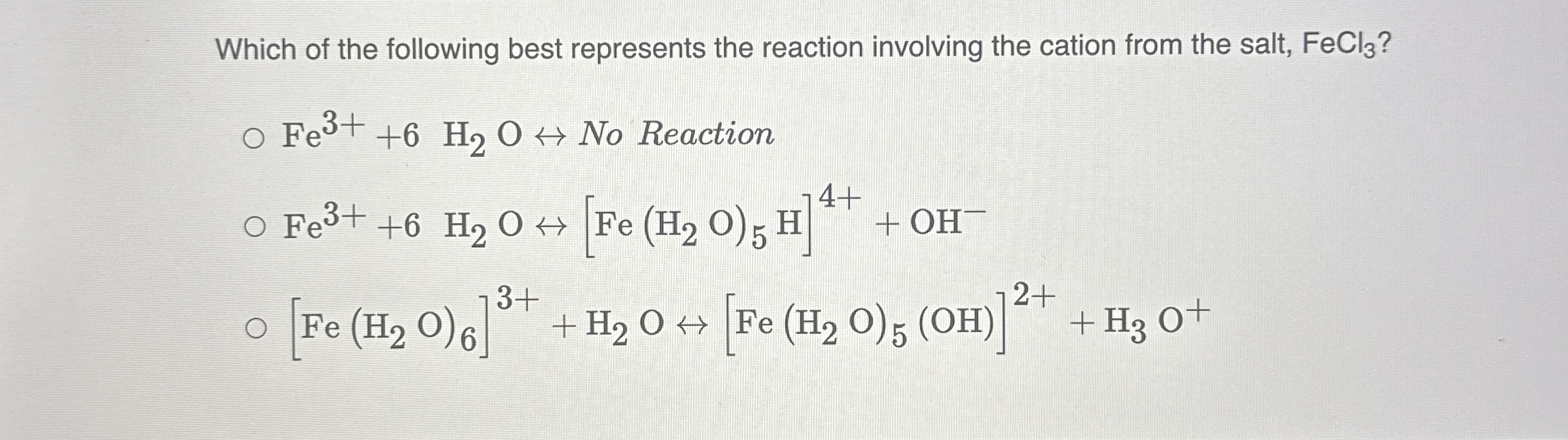 Solved Which of the following best represents the reaction | Chegg.com